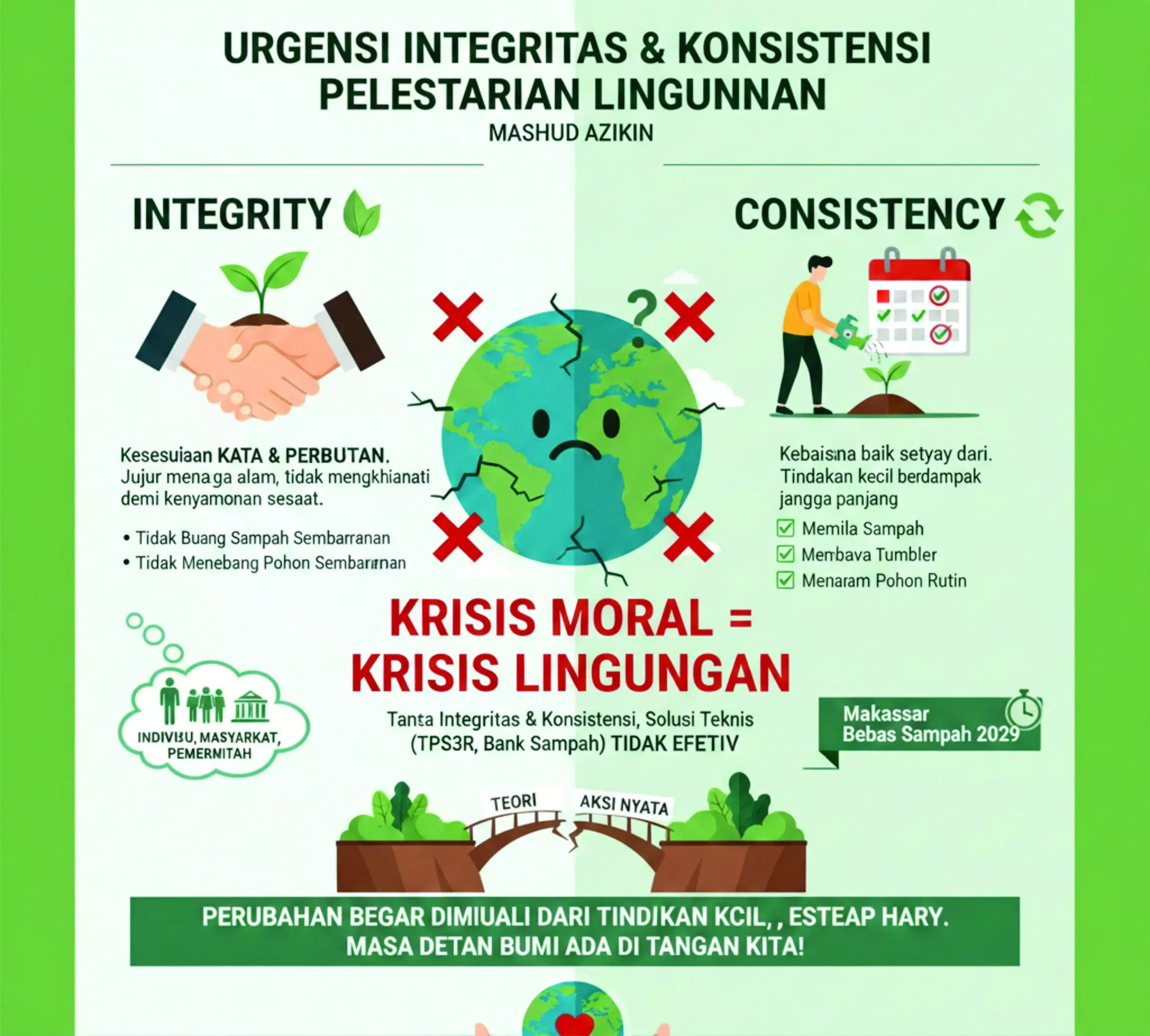 Integritas dan Konsistensi: Dua Nilai yang Menyelamatkan Lingkungan Kita